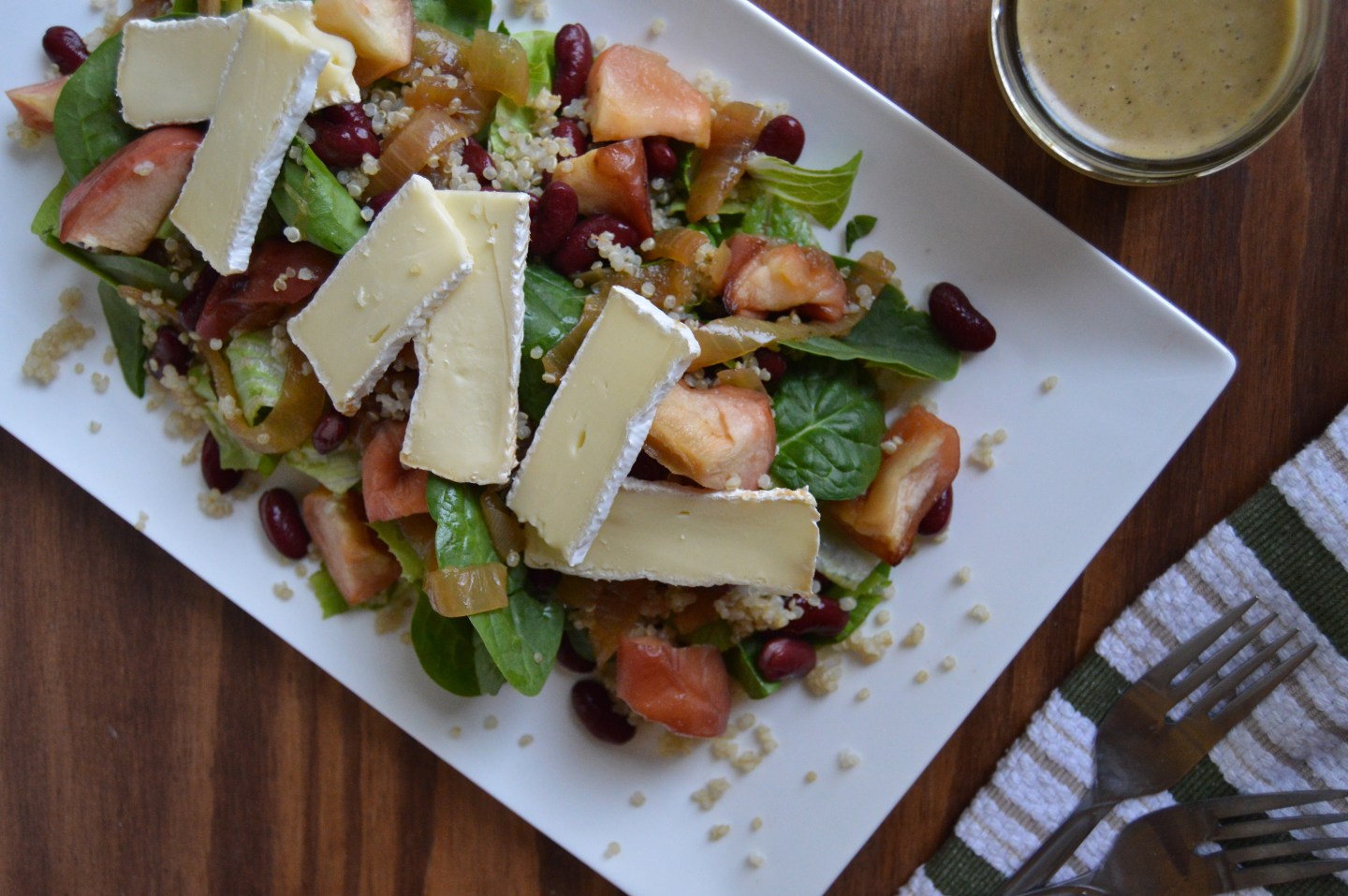 Roasted Apple & Brie Salad with Sherry Vinaigrette – Radiate Food Vibes