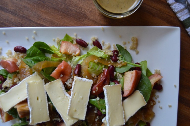 Roasted Apple & Brie Salad with Sherry Vinaigrette – Radiate Food Vibes