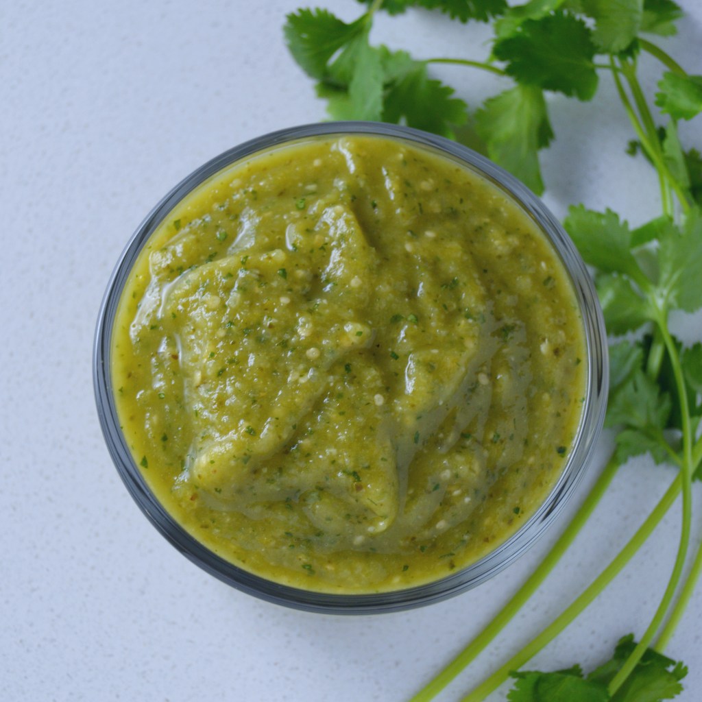 Roasted Tomatillo Sauce (salsa verde | green enchilada sauce) – Radiate ...