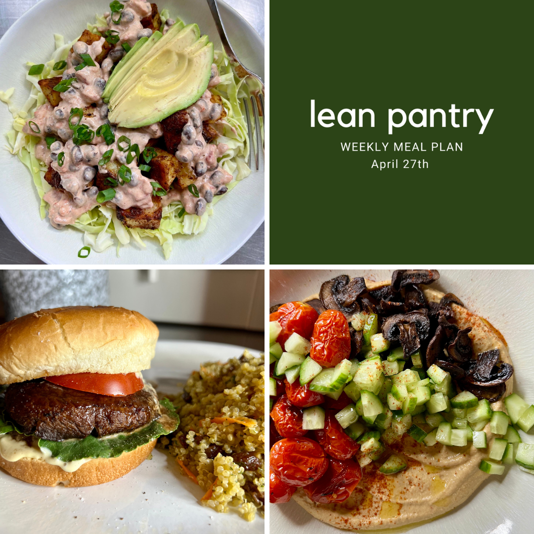 Weekly Meal Plan | April 27th – Radiate Food Vibes