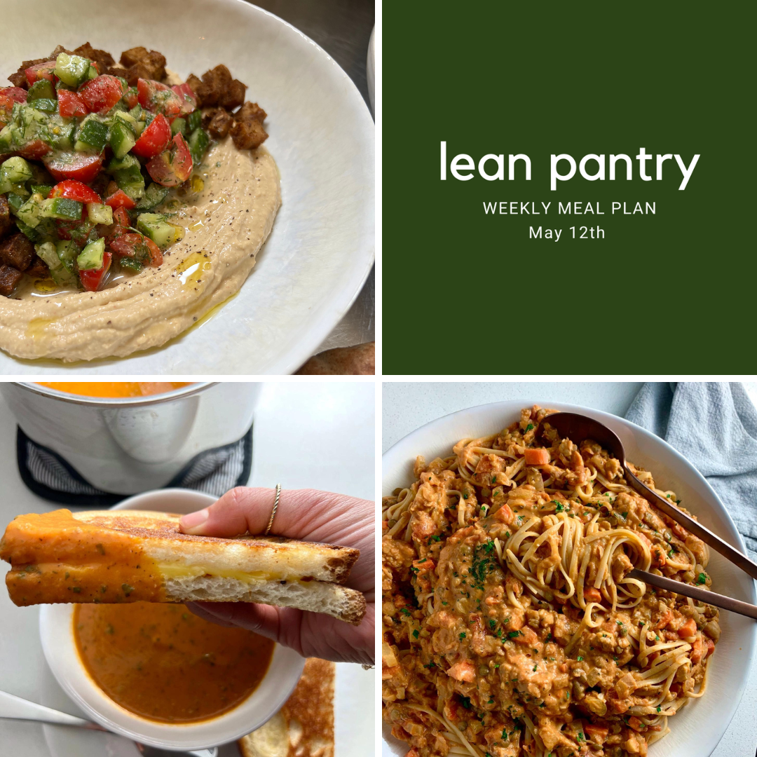 Weekly Meal Plan | May 12th – Radiate Food Vibes